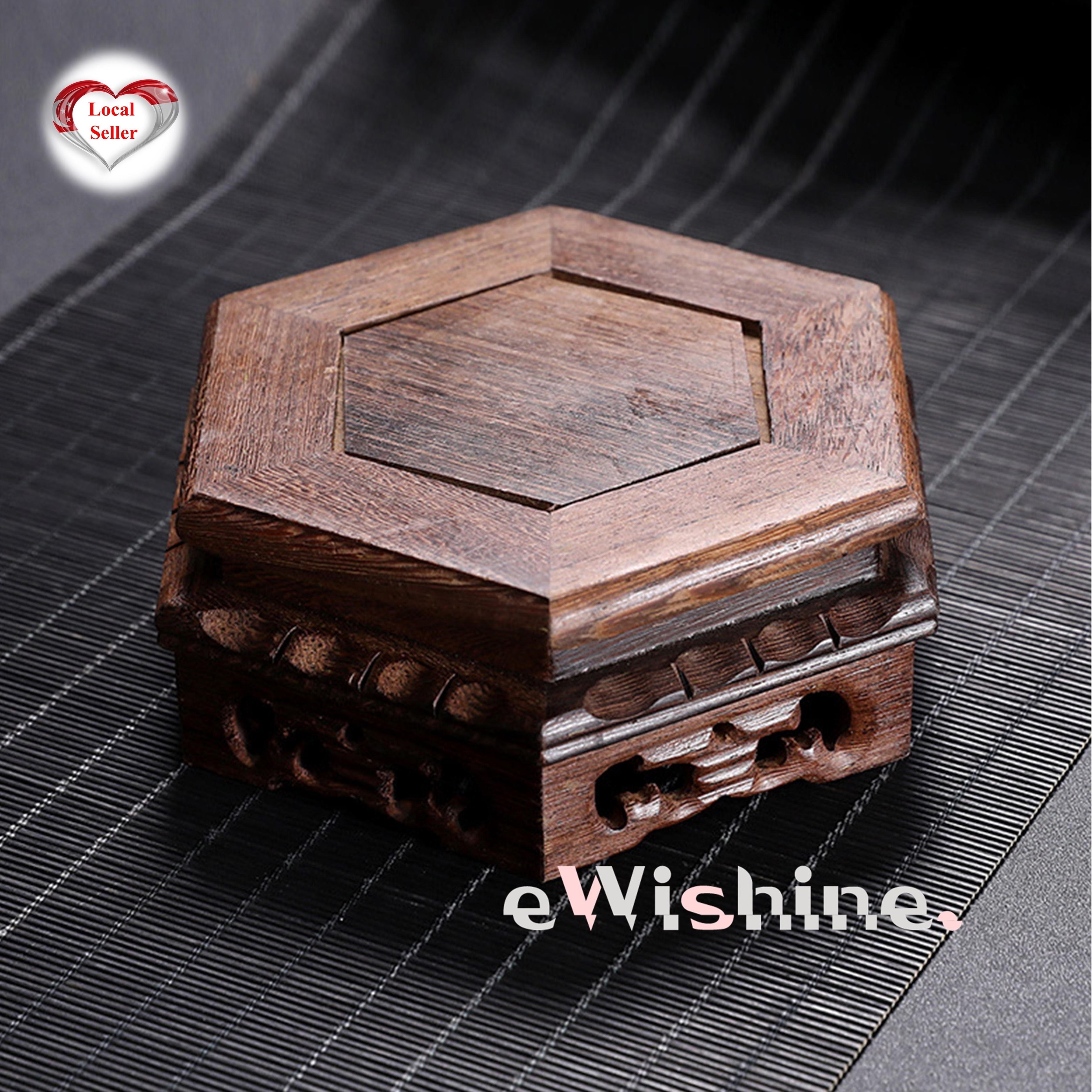 Hand Made Incense Burner Base / Solid Wood Round Base / Backflow Burner ...