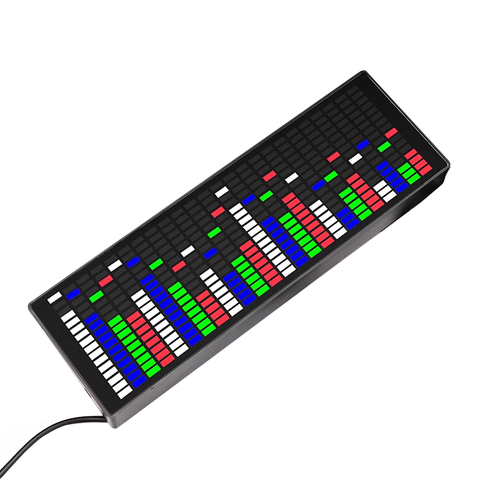 【BorderlessBazaar】Led Music Spectrum Colorful 1624 Segment Rhythm Light ...