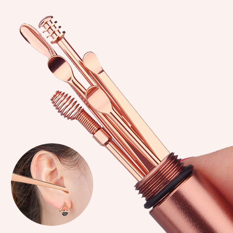 【iLoveyouso Store】Ear Wax Pickers Stainless Steel Spiral Wax Remover ...