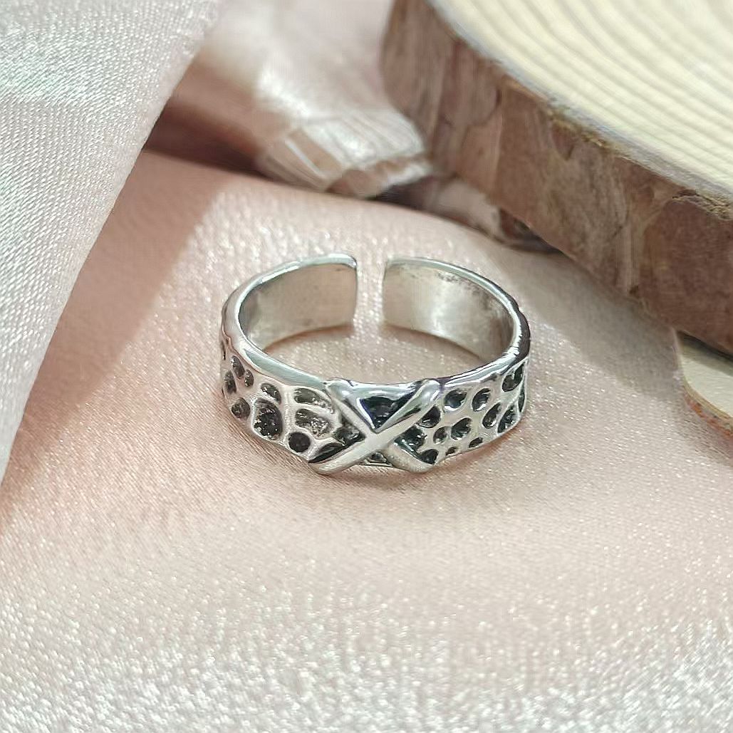 【New arrival】X Unknown Ring Men's Simple Personality Hip-Hop Letter ...
