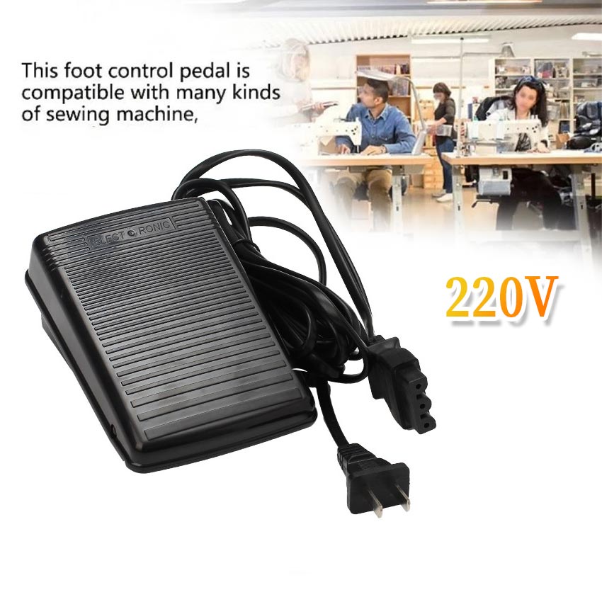 SINGER-Janome Sewing Machine Foot Control Pedal 220V 50Hz Power Cord ...