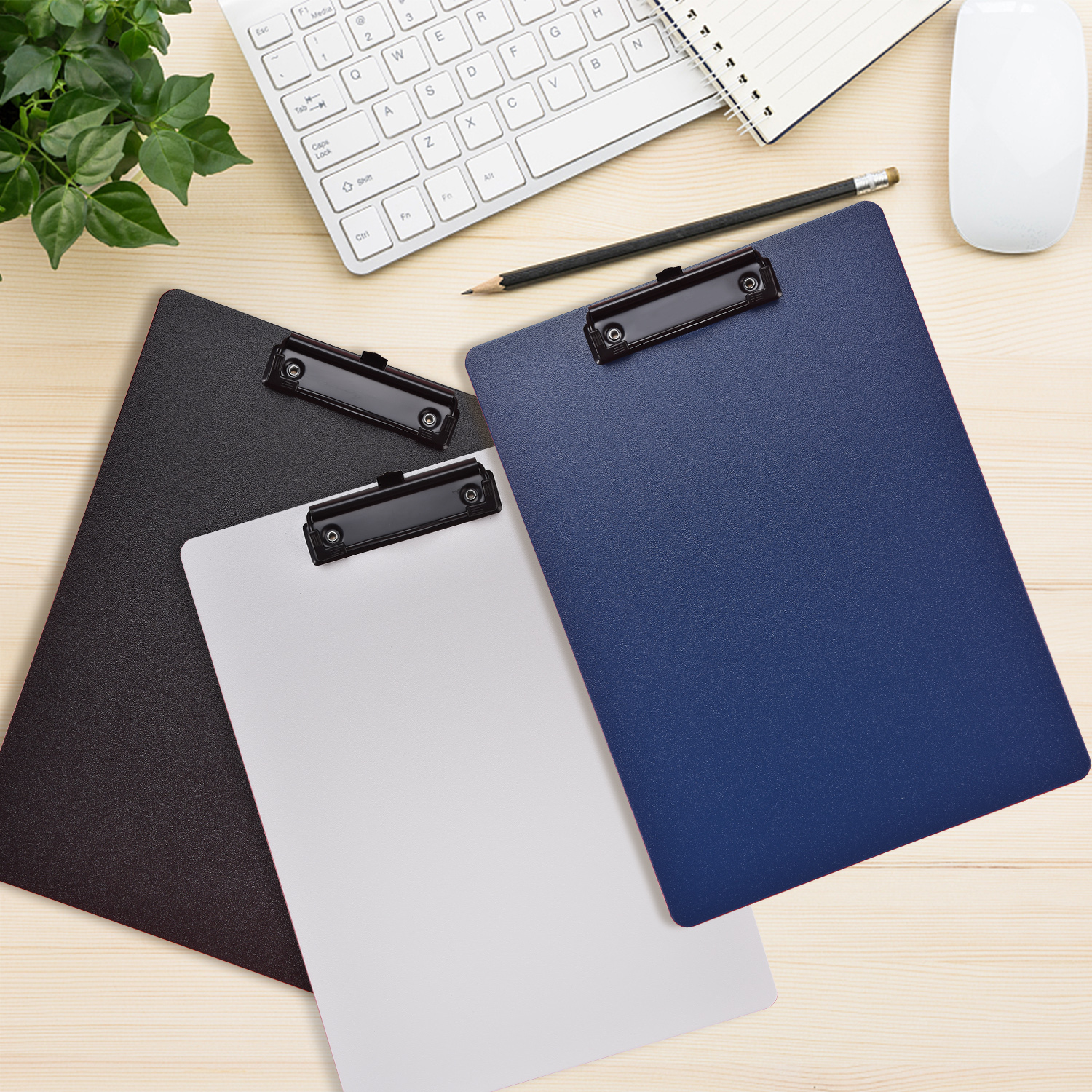 【GlowBound】A4 File Folder Clipboard, Writing Pad, Memo Clip Board Clips ...