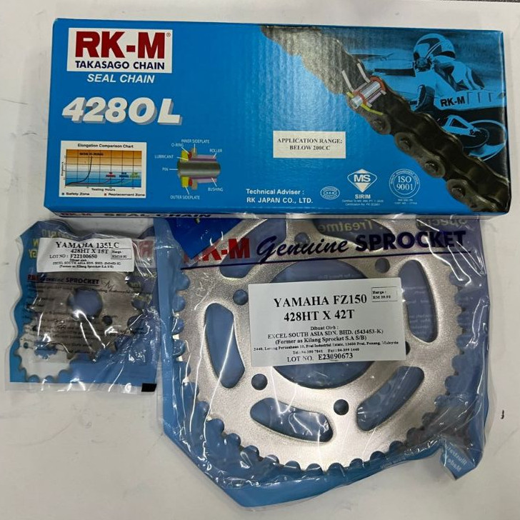 YAMAHA FZ150 RKM OE CHAIN KIT | Lazada