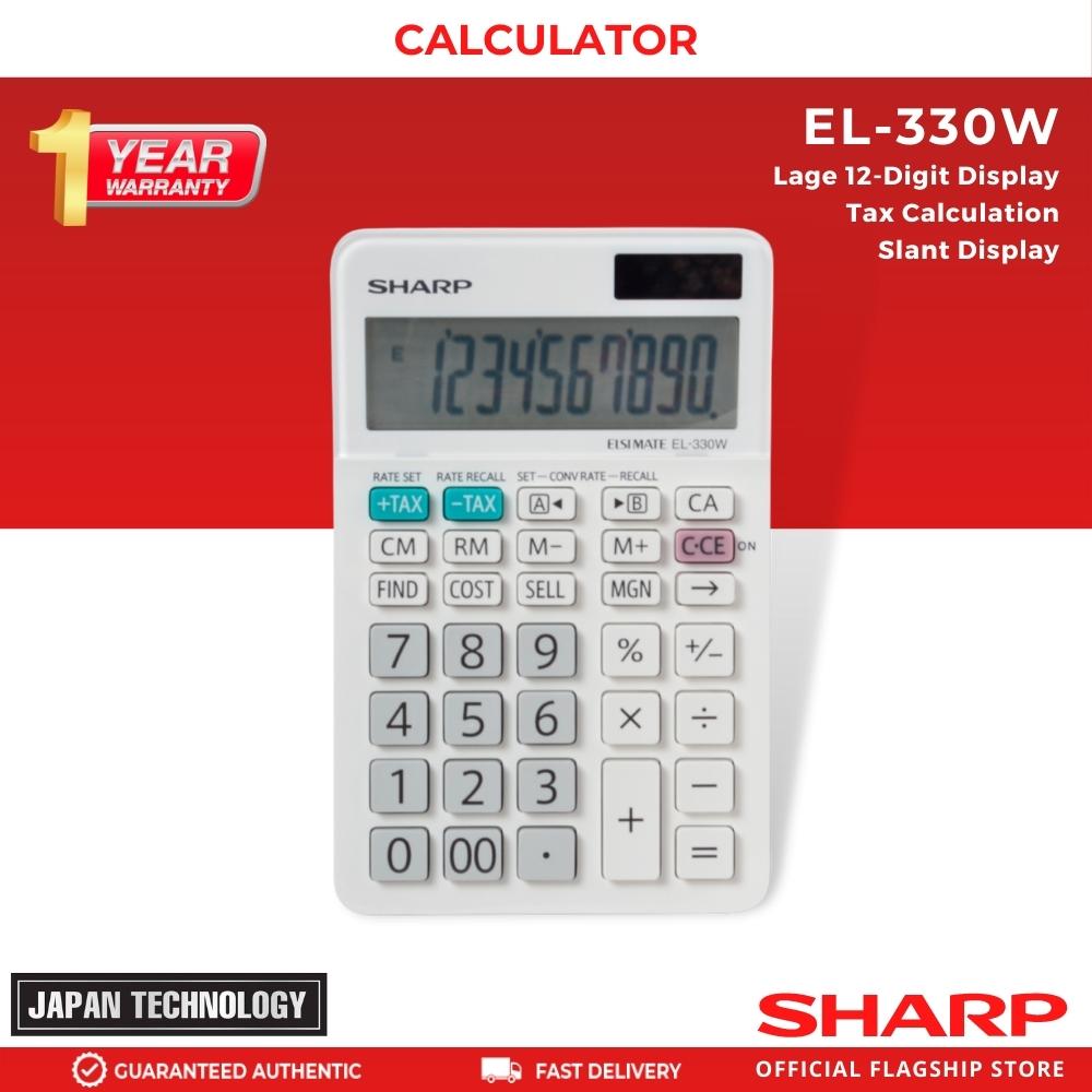 Sharp Semi-Desktop Calculator EL-330W | Lazada PH