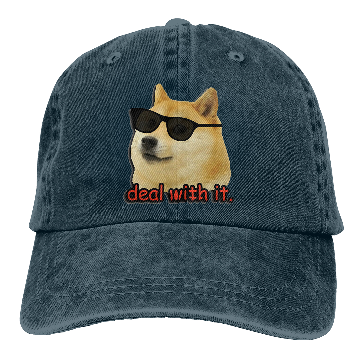 Doge With It Dog Meme Baseball Cap Peaked Sport Unisex Outdoor Custom ...