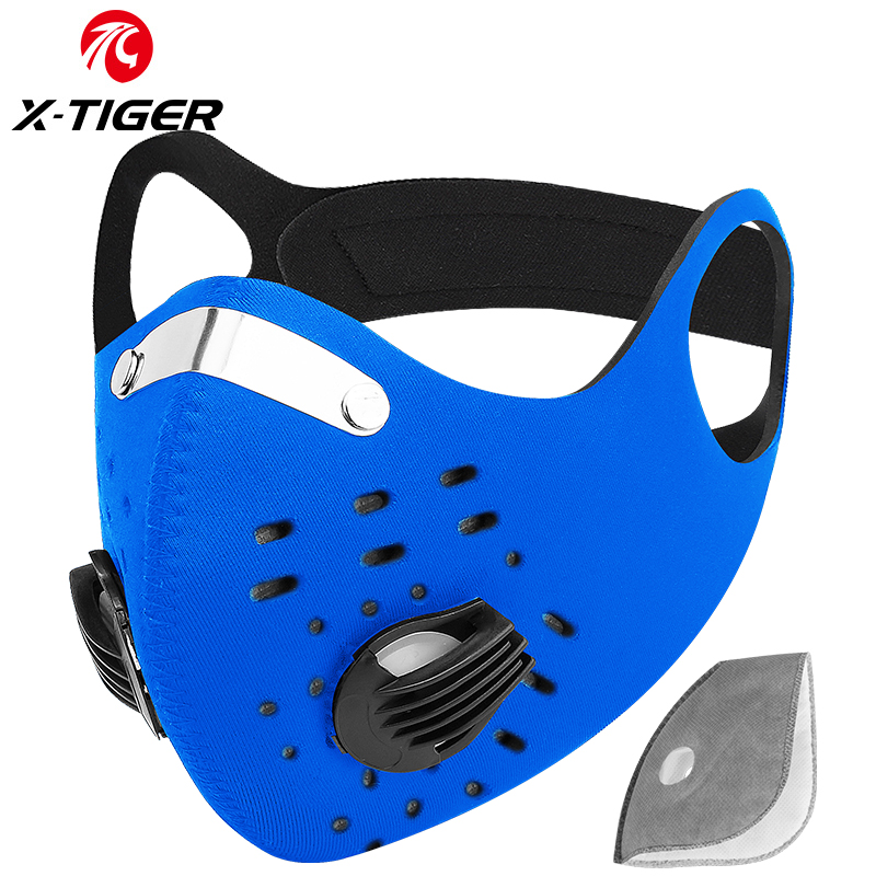 X-Tiger Cycling With 1pc Filters Breathable MTB Bike Cycling Face Mask ...