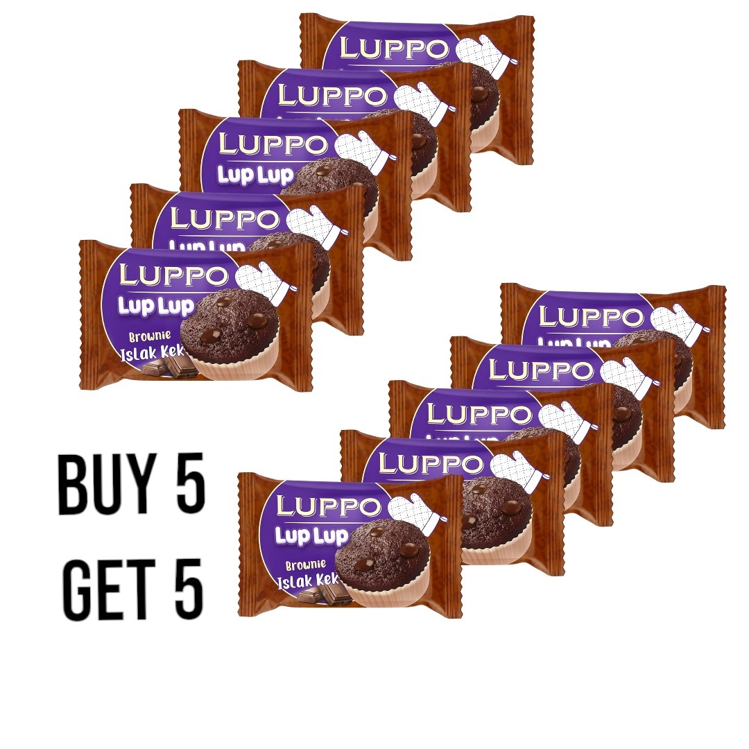 Luppo Lup Lup Moist Cake - Brownie 40g [Best Before Date: 21/5/2024 ...