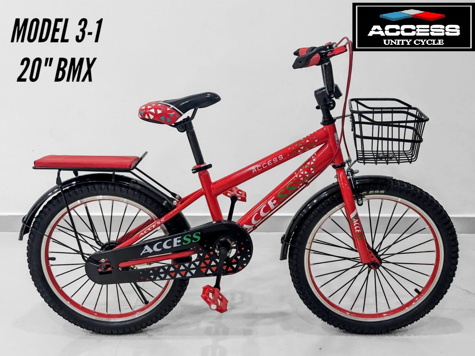 ACCESS BMX Kids Bicycle Model 3-1 MTB Pink Color. Available Sizes :12 ...