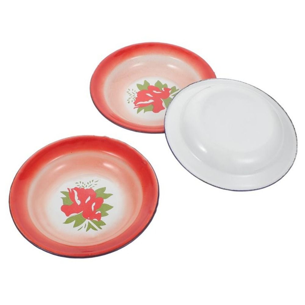 Retro Dish Plate Nostalgic Theme Chinese Style Round Plate Old ...