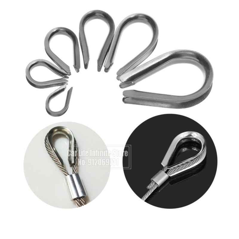 Boat Accessories Stainless Steel Wire Rope Protection Clamps 2.5/2/3/4 ...