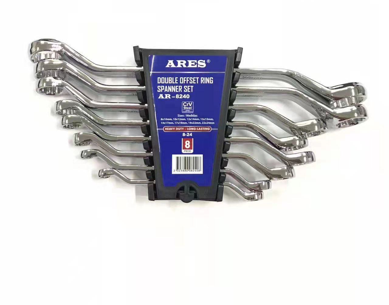 8-24mm 8 Pcs ARES Tools Set Combination Wrench Set Double Ring Offset ...