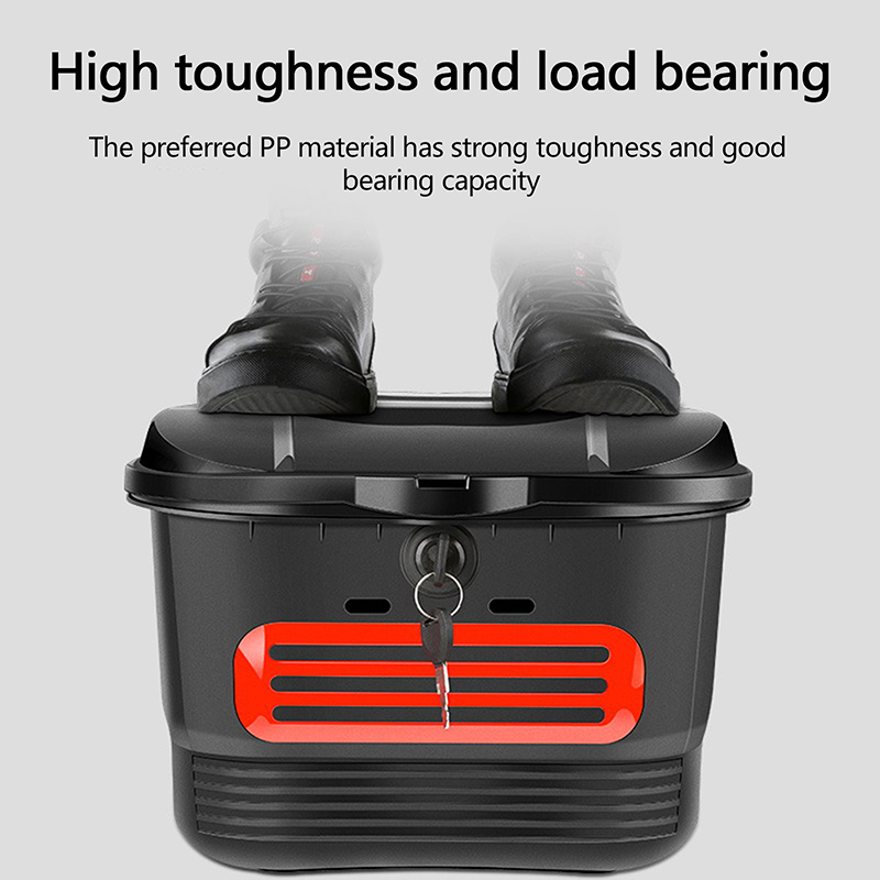 Outdoor Riding With Lock Basket Bicycle Storage Basket Electric Scooter ...