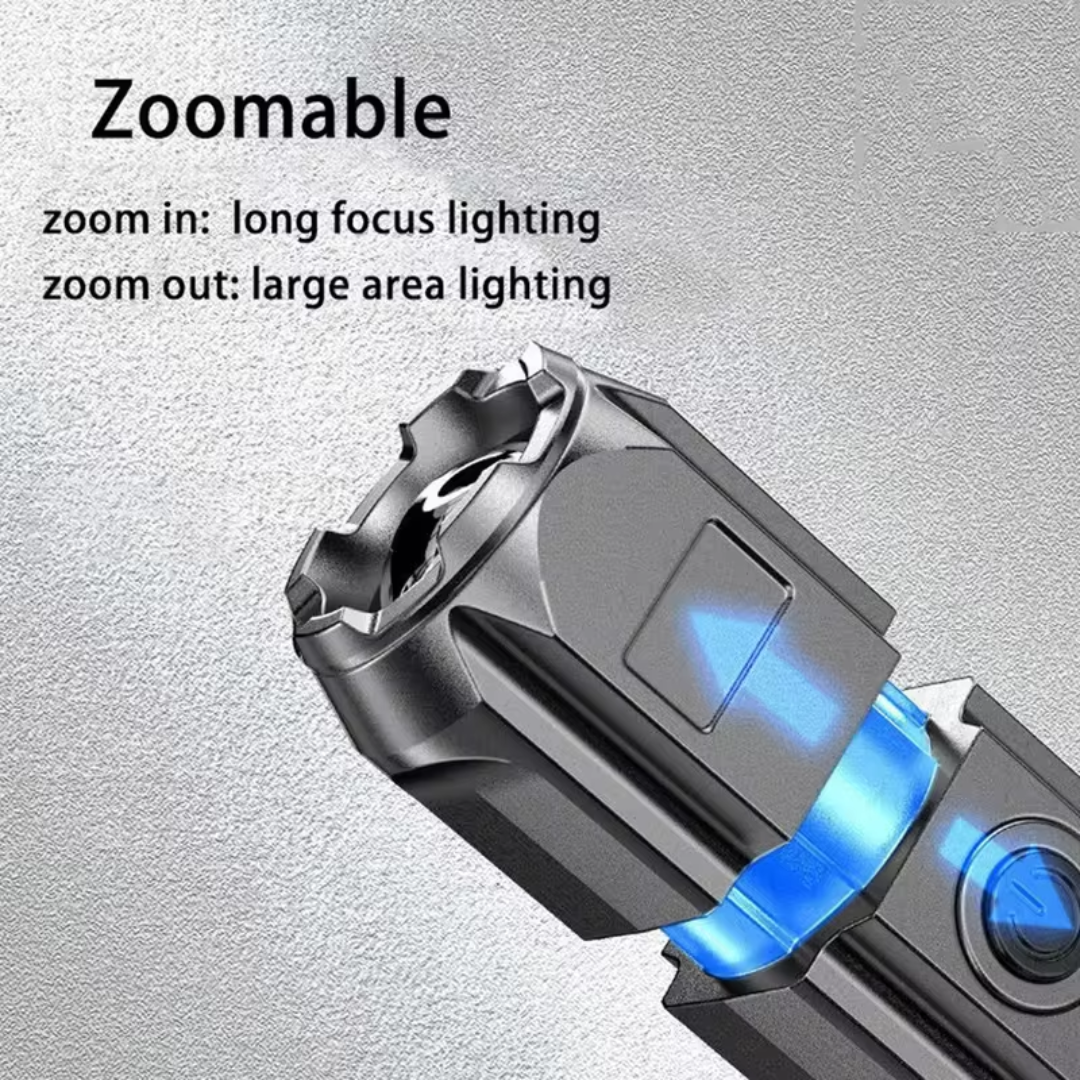 Rechargeable Apollo Fire LED Flashlight, Bright, Strong, Portable Torch ...