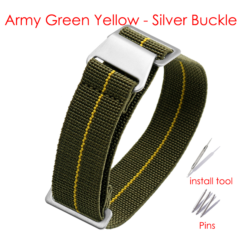 【New design】ZULU Nato Watch Band 60's French Troops Parachute Elastic ...