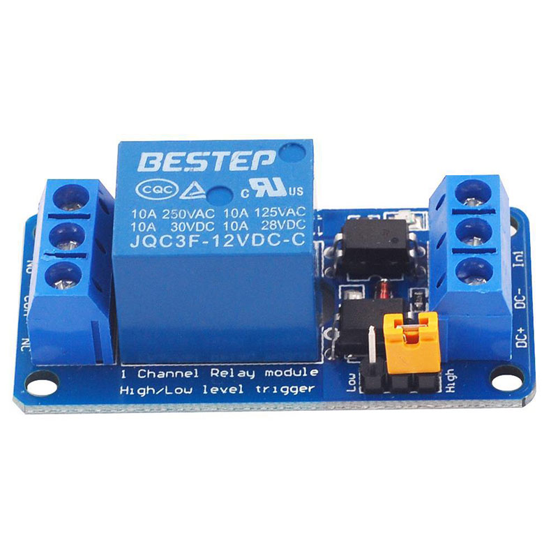 3.3V 5V 12V 24V 1 Channel Relay Module High and low Level Trigger Relay ...
