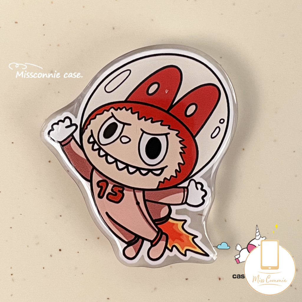 Trendy Brand Cartoon Funny Pop Mart Labubu Universal Foldable Ring ...