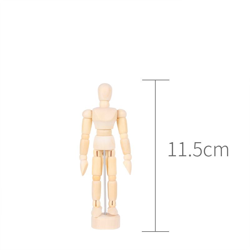 Action Figure Wooden Human Figure Kayu Artists Manekin Untuk Model ...