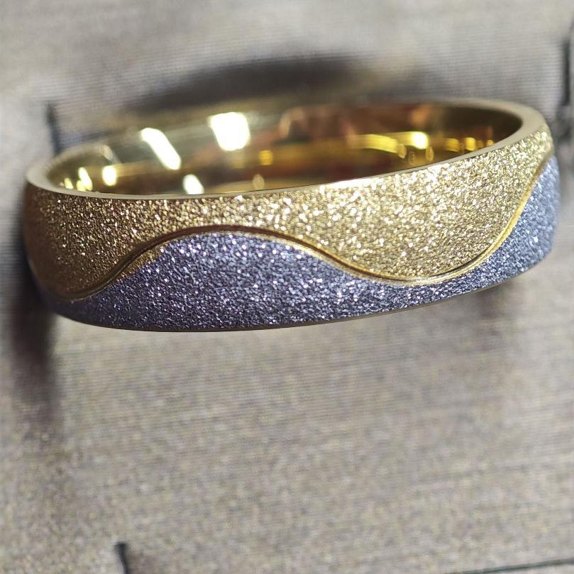 【Factory prices】Factory price S-shaped groove 18K gold steel color ...