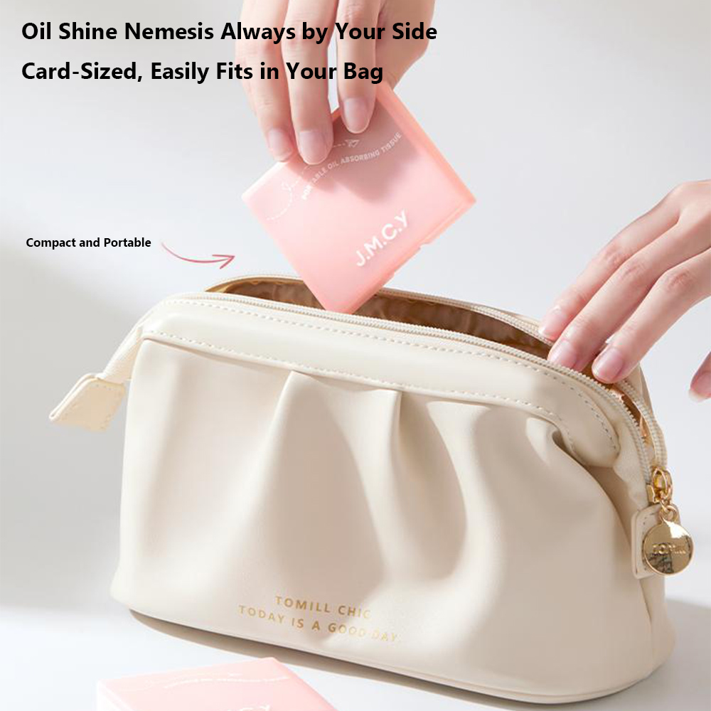Long-Lasting With Puff Oil Control Blotting Paper Compact With Mirror ...