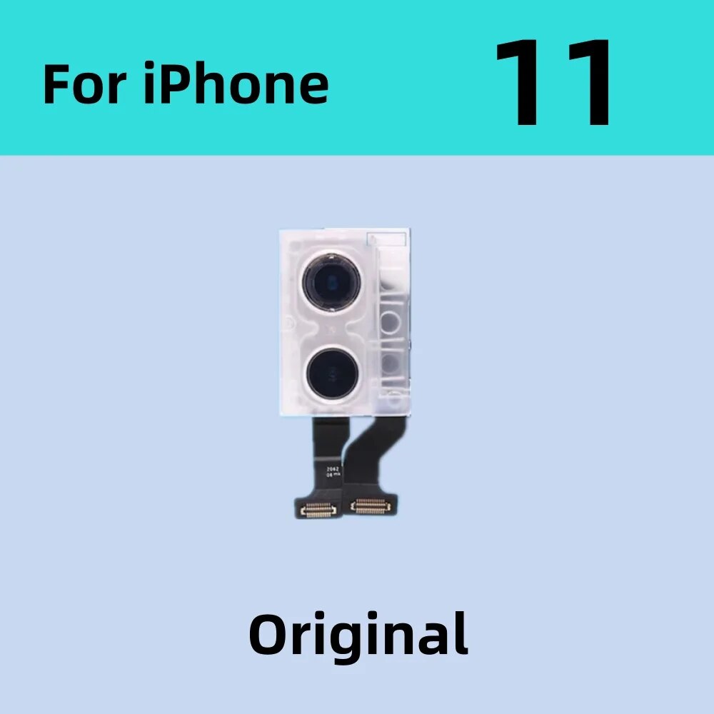 Original back Camera For iPhone 12 11 13 X XR XSMAX 7 8 Rear Main Big ...