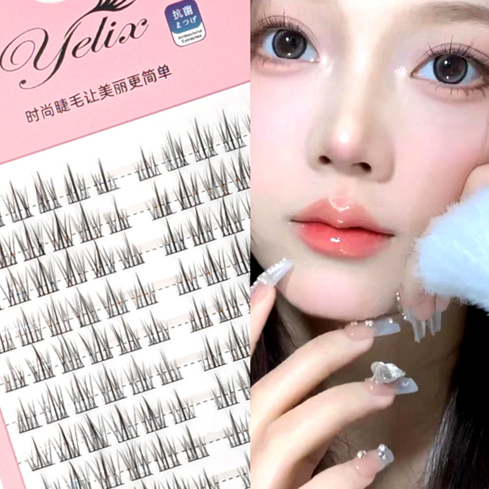 fashion10 Rows Sunflower False Eyelashes Natural Manga Lashes Comic Eye ...