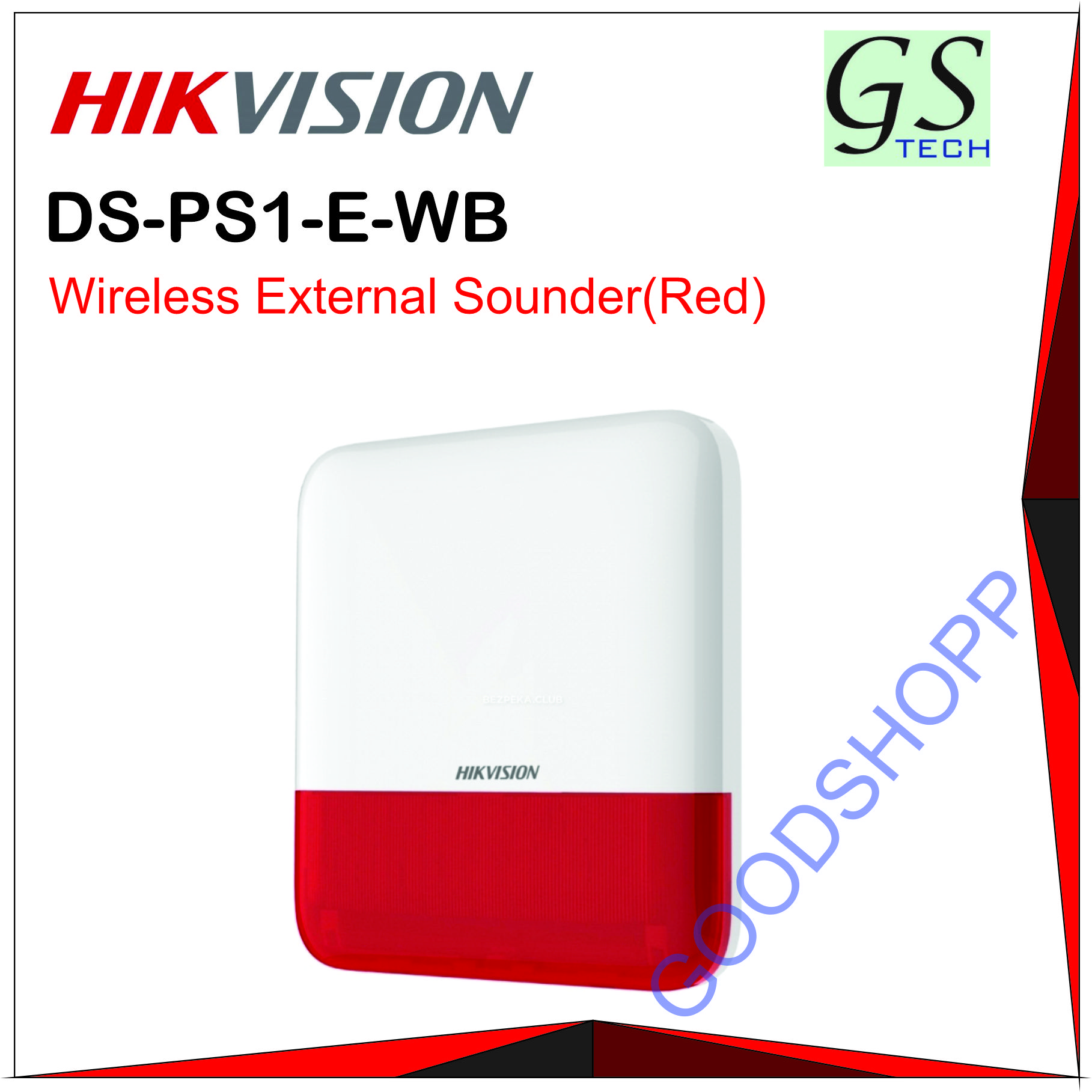 Hikvision DS-PS1-E-WB Wireless External Sounder Alarm Systems 100% ...