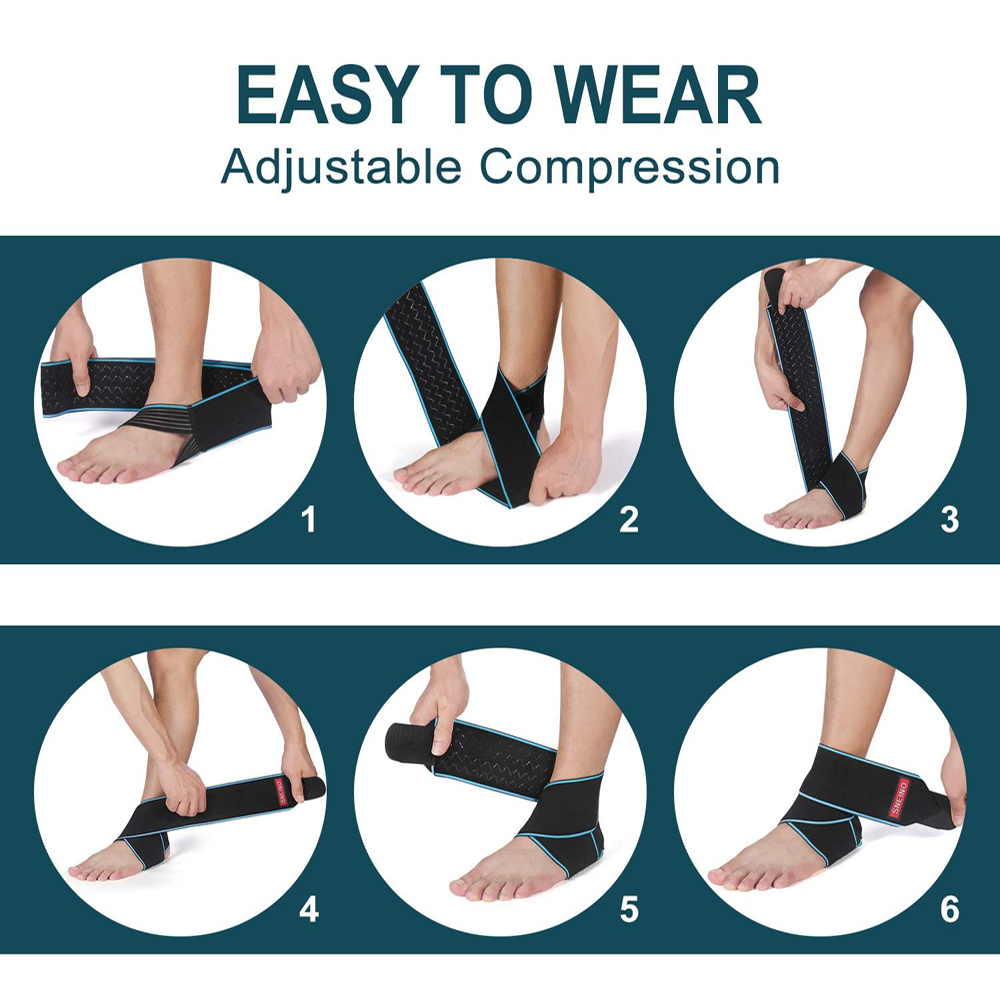 【New arrival】1 PCS Breathable Ankle Brace Wrap Adjustable Ankle ...
