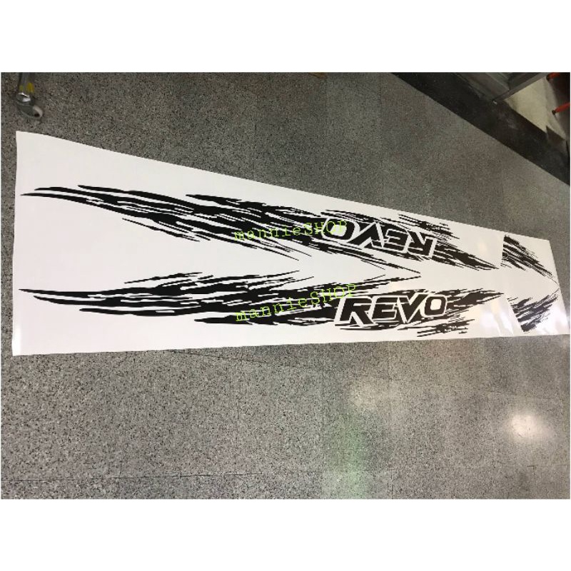 สติ๊กเกอร์ งานตัดคอม ติดชายล่าง TOYOTA REVO ปี 2020 sticker ติดรถ แต่ง ...
