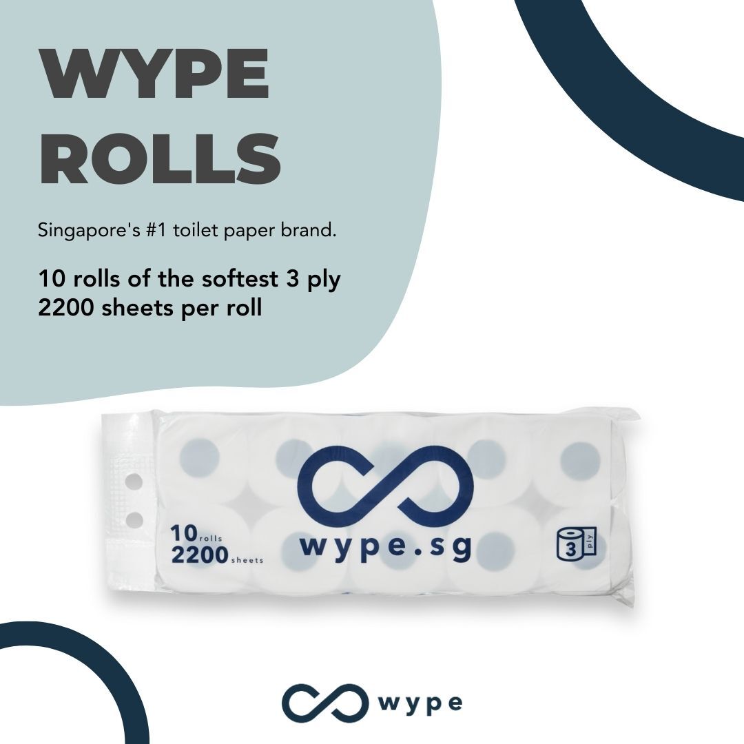 Wype Premium 3ply Toilet Tissues | Regular & Gold [ Bundle of 10/30 ...