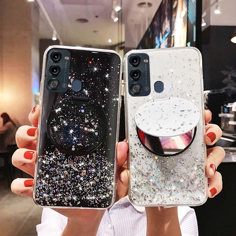 For itel Vision 3 Phone case Sparkling Star Moon Soft Silicone ...
