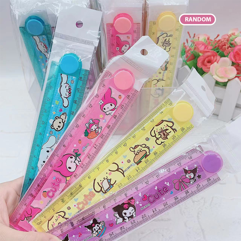 Nodetud Cartoon Sanrio Multi-functional Ruler Student Stationery Ruler ...