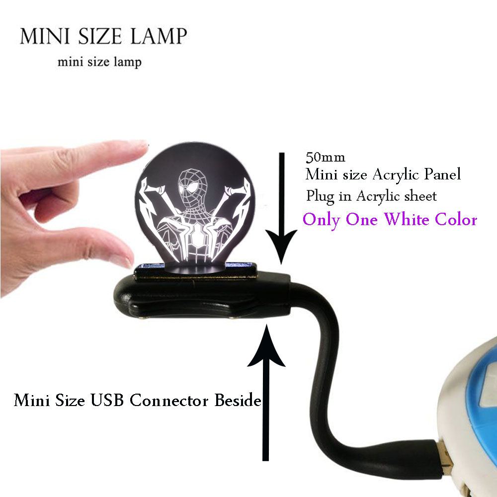 NEW 【Innovative design】LED NIGHT LIGHT Marvel Comics Superhero Spider ...