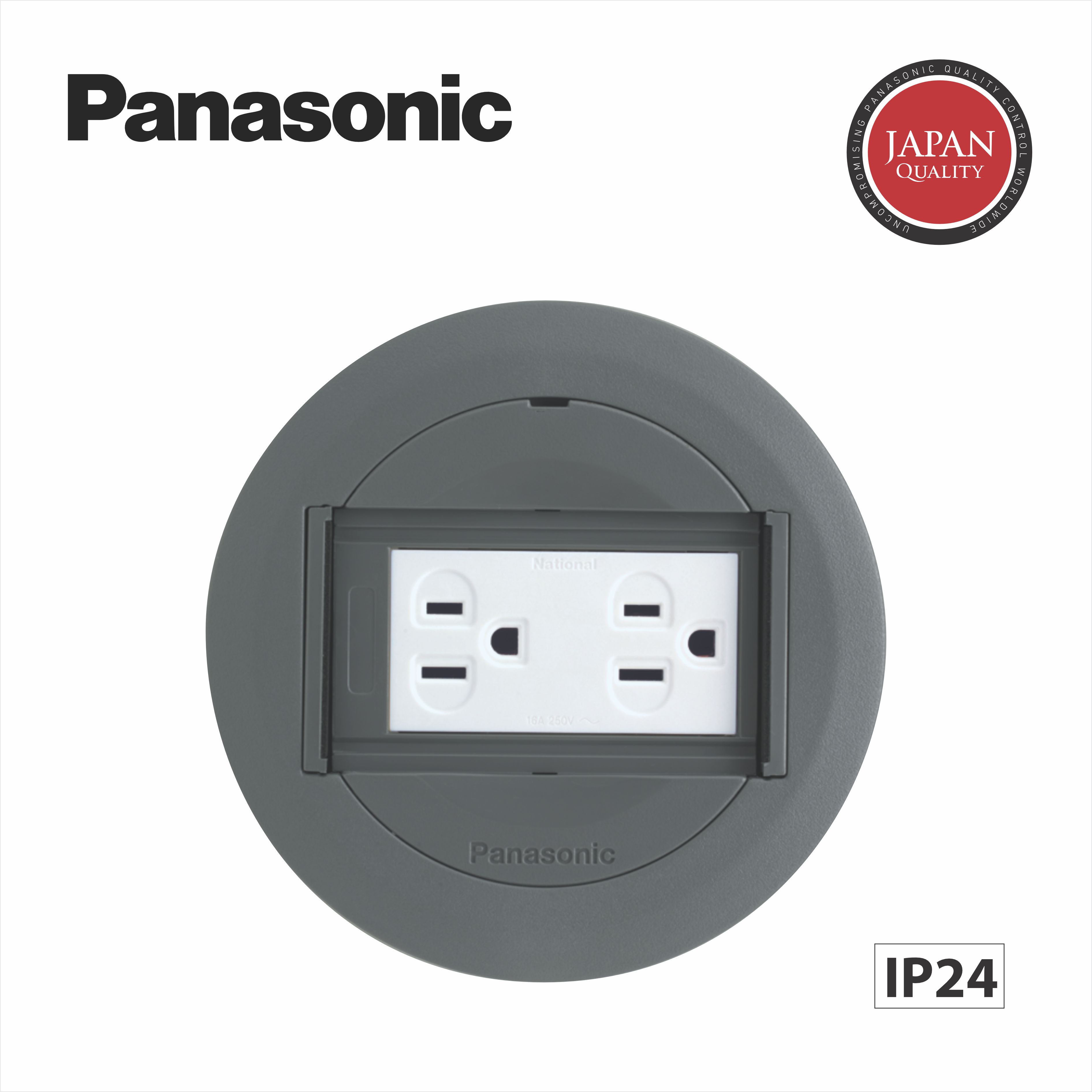 Panasonic DU51031HTK-1 Floor Outlet | Grounding Duplex Parallel 16A ...