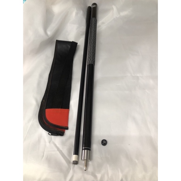 GRAPHITE BLACK BILLIARD CUE STICK W/ FREE SOFTCASE& 1 pc SCORPION BLACK ...
