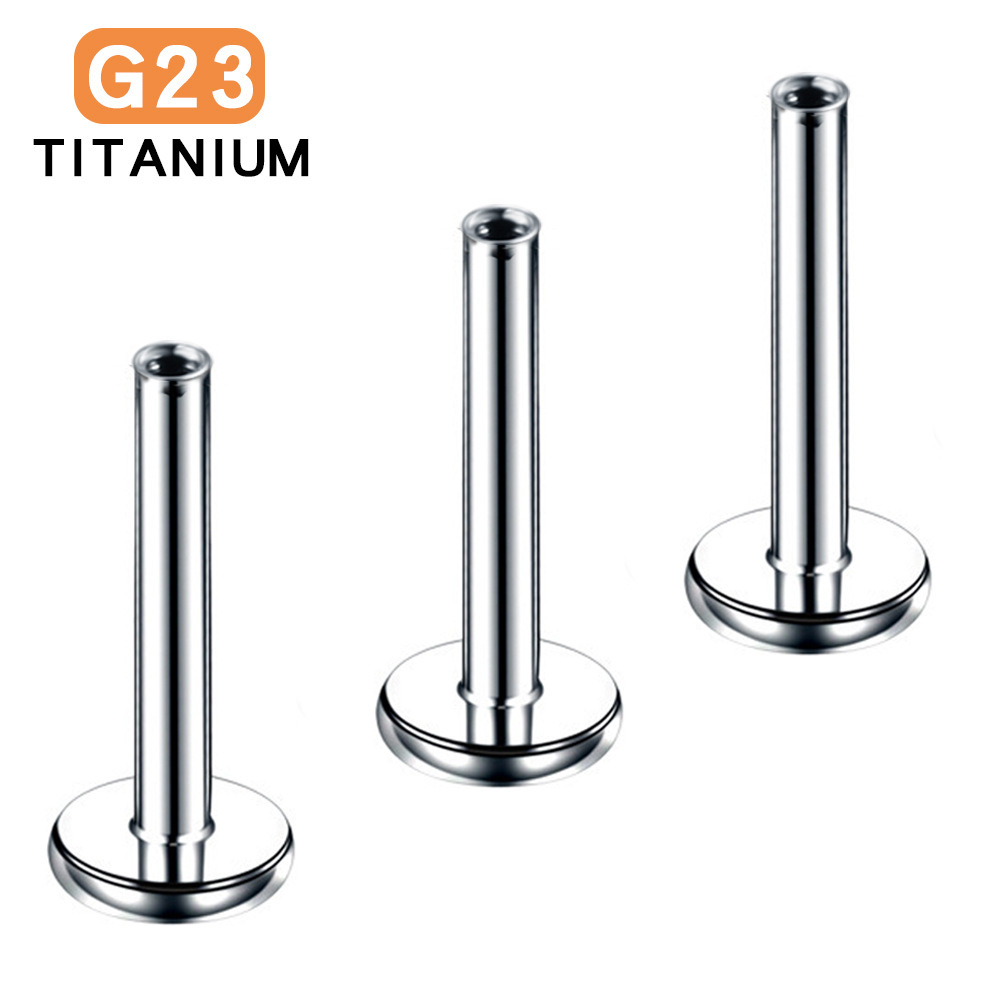 F136 Titanium Alloy Lip Stud G23 Titanium Pin Replacement Lip Stud Rod ...