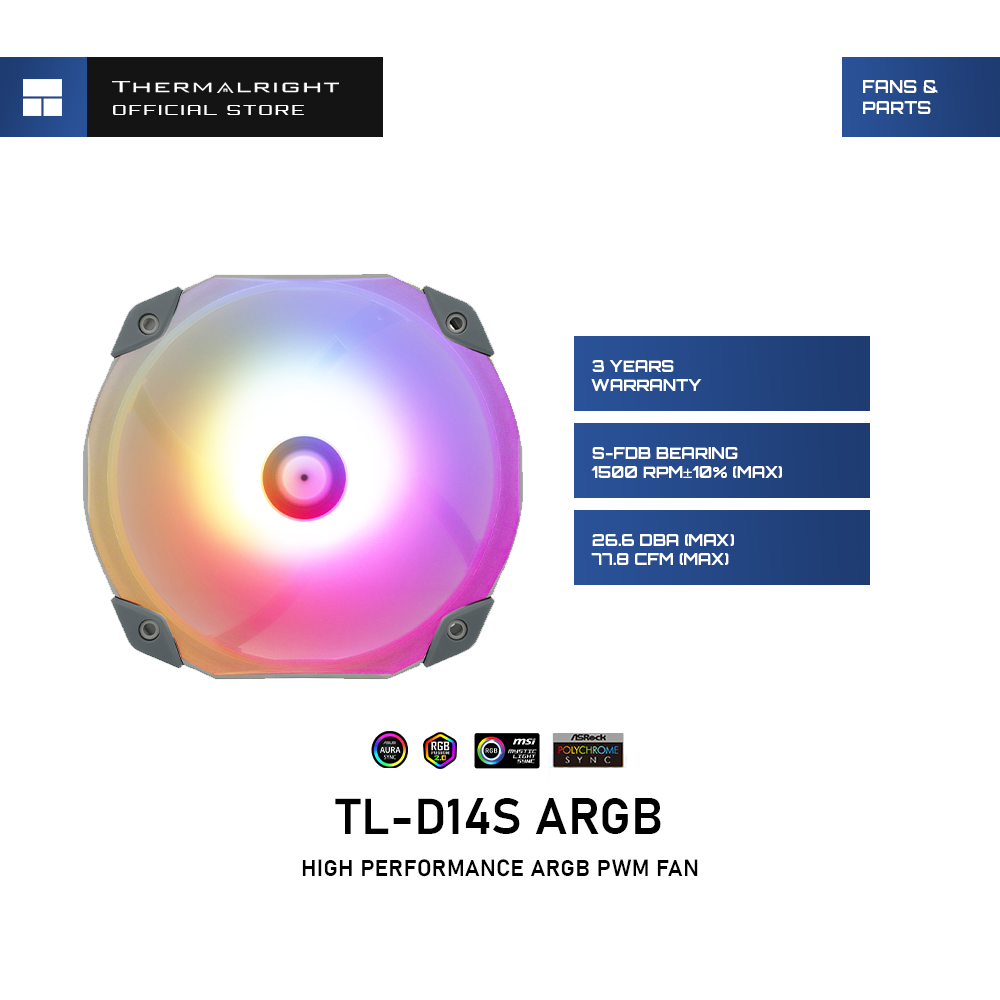 Thermalright TL-D14 Series High Performance PWN Fans, Case Fan [TL-D14X ...
