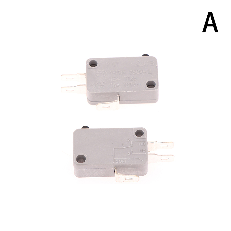 2Pcs KW16(5)A 250VAC Micro Switch For Household Microwave Oven Door ...