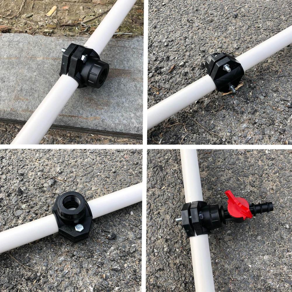 Dn32 Dn25 Clamp 1/2'' 3/4" Female Thread Connector Pvc Pe Water ...