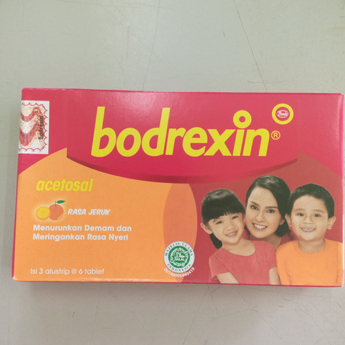 PER BOX BODREXIN ISI 3 STRIP ISI 6 TABLET PER STRIP MEREDAKAN DEMAM DAN ...
