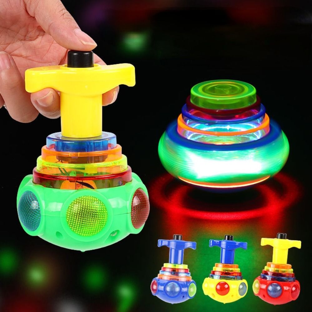 Plastic Classic Ejection Electric Gyroscope With Launcher LED Lights ...