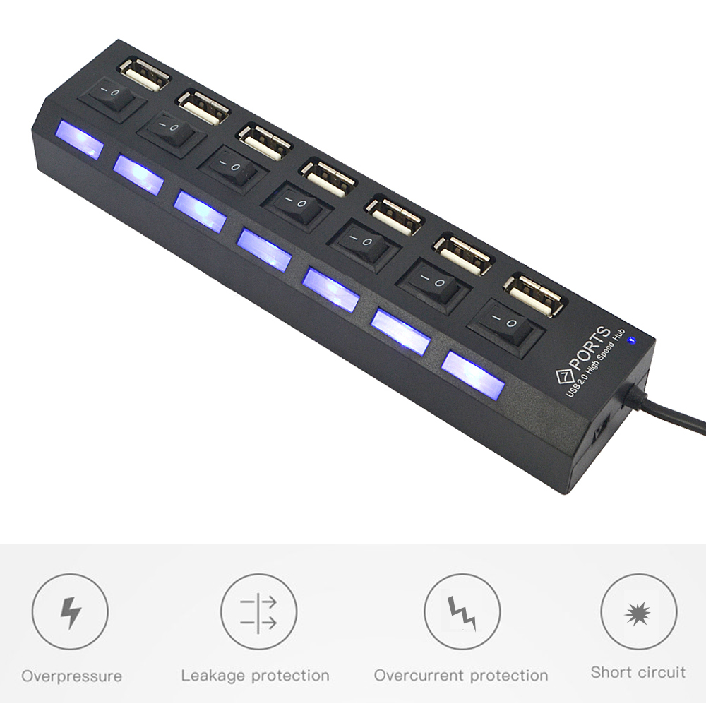 【InnovateWorld】USB Charger Wall Socket Plug 2.0 HUB High Speed Power ...