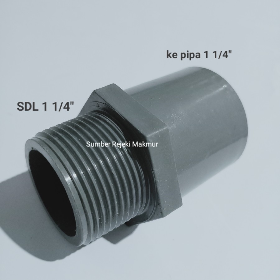 Soket drat luar 1 1/4" | SDL 1 1/4 inc | sok drat 1 1/4 sambungan pipa ...