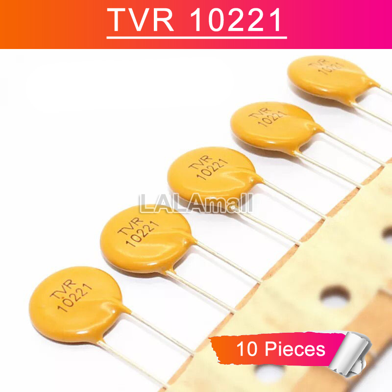 10ชิ้น Varistor TVR10221 TVR 10221 220V เส้นผ่าศูนย์กลาง10มม. ใหม่เดิม ...
