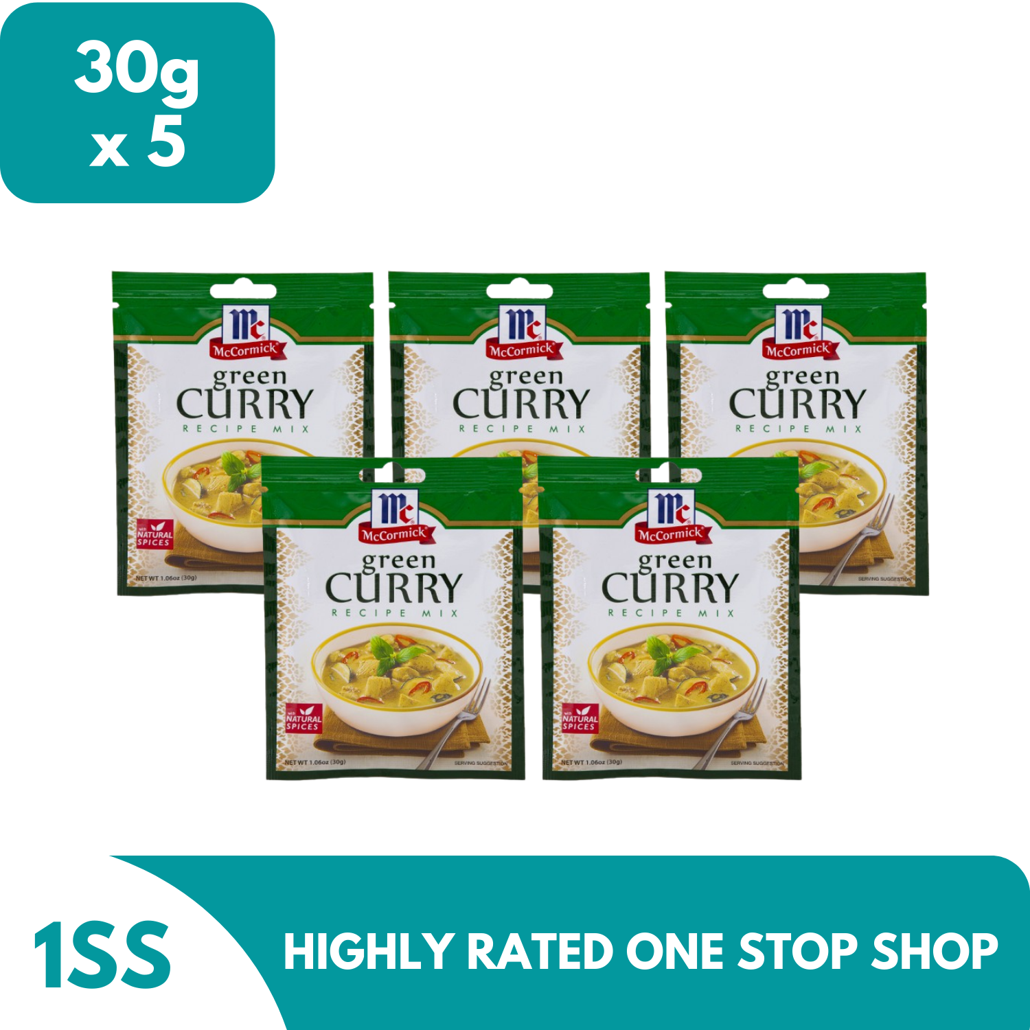 McCormick Curry Extension - Green Curry Mix 30g x 5 | Lazada PH