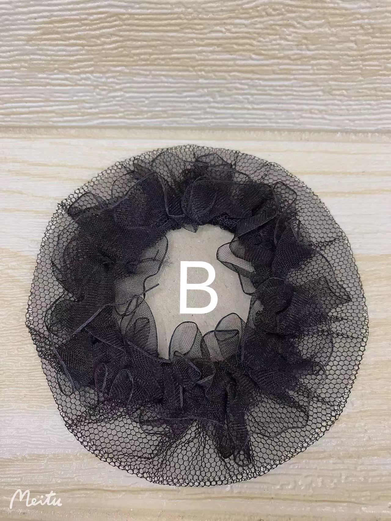 JY All Black Hair Pony Net With Lace | Lazada PH