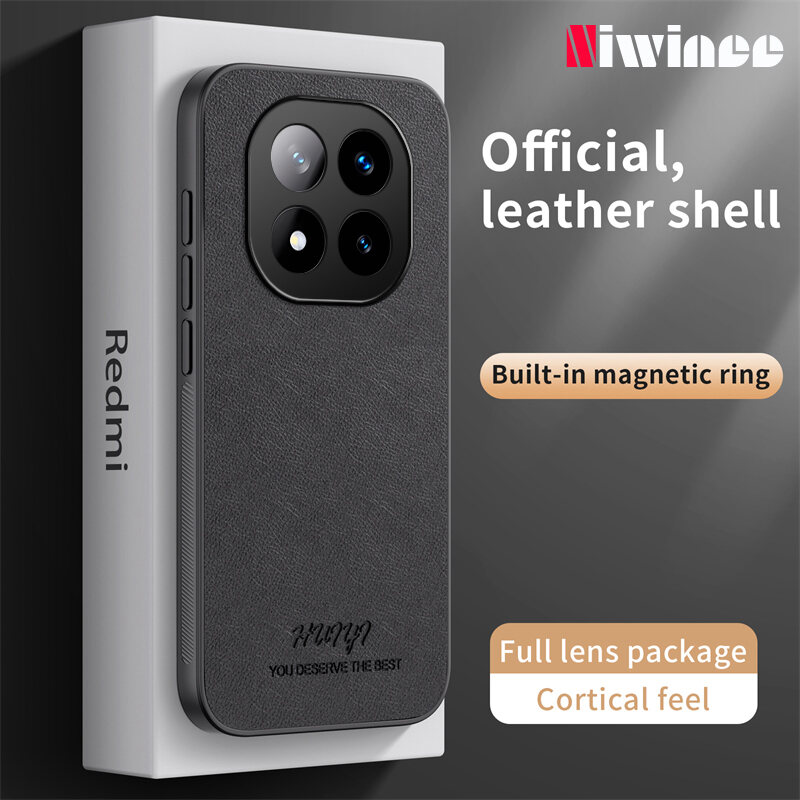 lthmy for Redmi Note 14 Pro+ 5G Phone Case Luxury Leather Back Cover ...