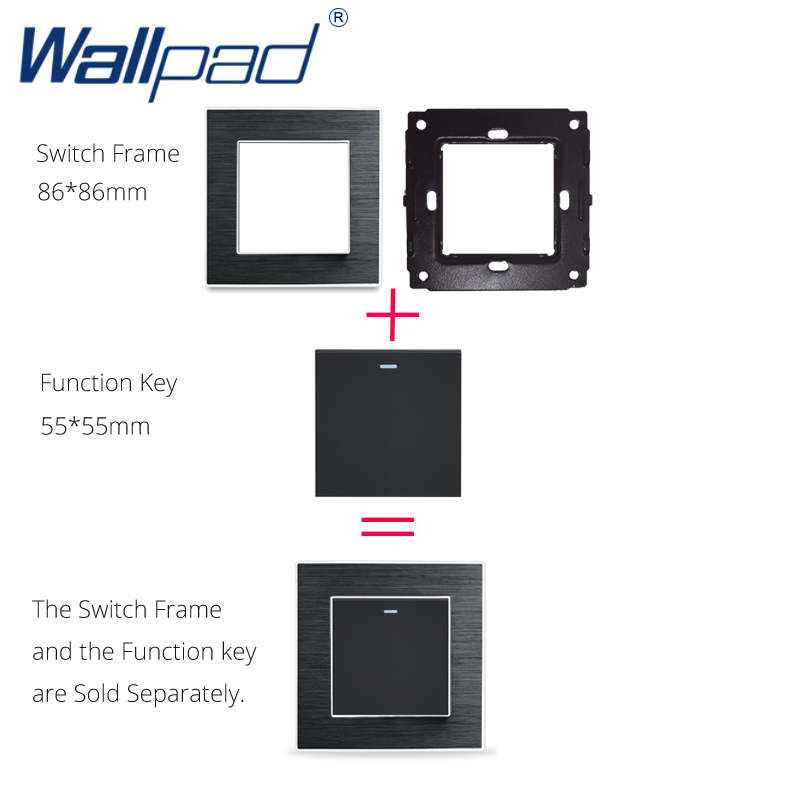 【TopazTrove】Wallpad 2 Gang 3 Way Intermediate Button Switch For Module ...