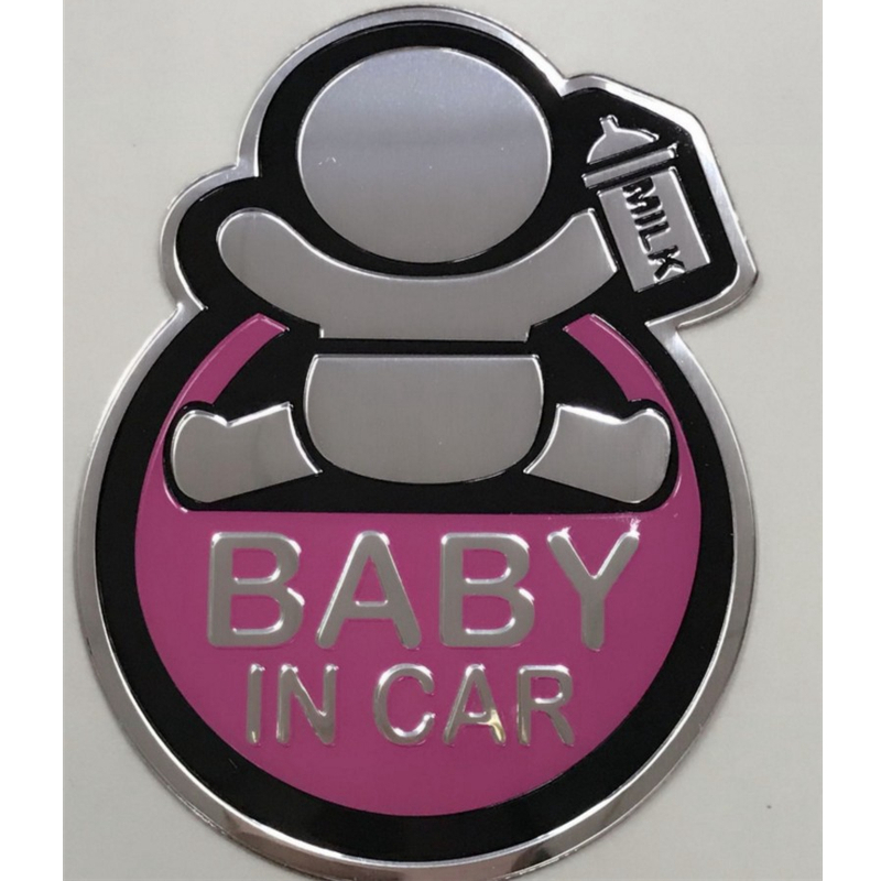 【Hottest Trends】Baby In Car Aluminum Sticker For Nissan TIIDA X-TRAIL ...