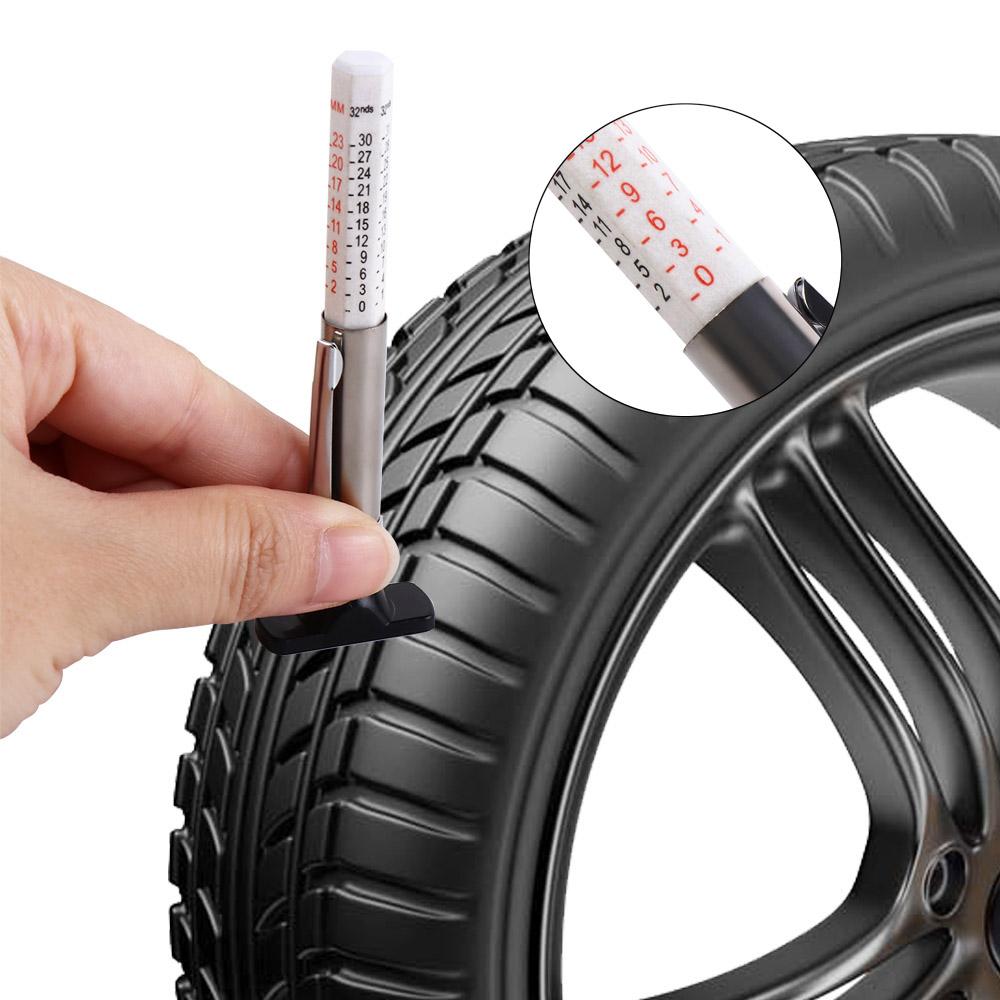 Auto Color Coded Accurate Digital Two-Sided Depth Gauge Tire Ruler Tyre ...