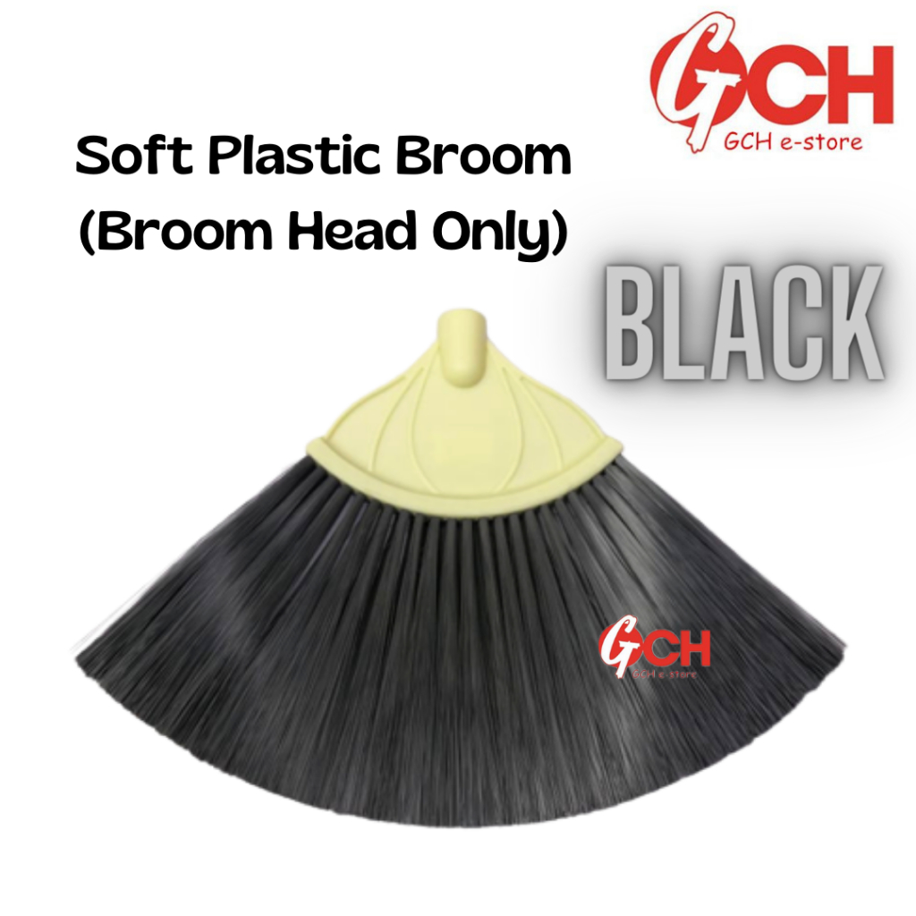 🔥Nylon Soft Broom With Handle / Plastic Soft Broom / Broom Sweeper ...